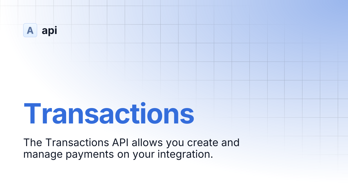 Transactions | api